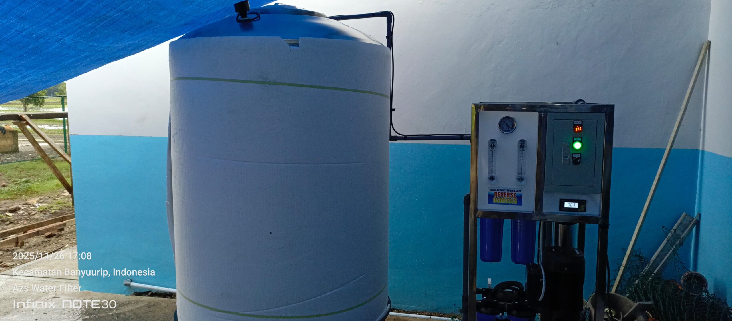 Filter Air 1354 UV dan Mesin RO 1000 GPD di SPPG Wirokerten - AZS Water ...